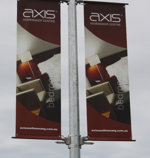 Light Pole Banners & Signs for Advertising. Light Post Banners.