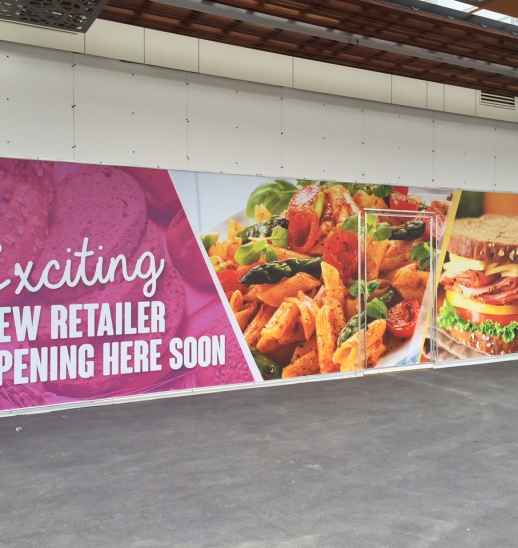 Construction Site & Shop Hoardings Printed. Advertising Hoardings