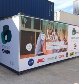 Shipping Container Advertising Banners, Stickers & Decals.